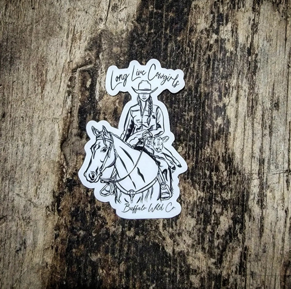 RTS - Stickers - Long Live Cowgirls – Buffalo Wild Co